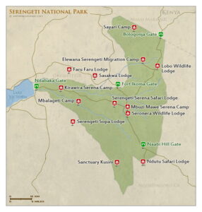 Serengeti National Park Map