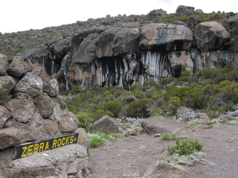 Zebra Rocks on Mount Kilimanjaro